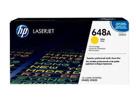 HP 648A Yellow Original LaserJet Toner Cartridge, CE262A