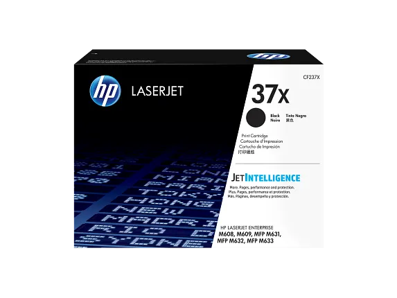 HP® 37X High Yield Black LaserJet Toner Cartridge (CF237X)