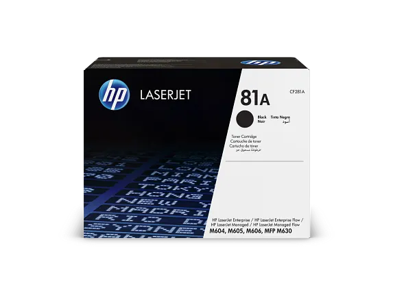 HP® 81A Black LaserJet Toner Cartridge (CF281A)