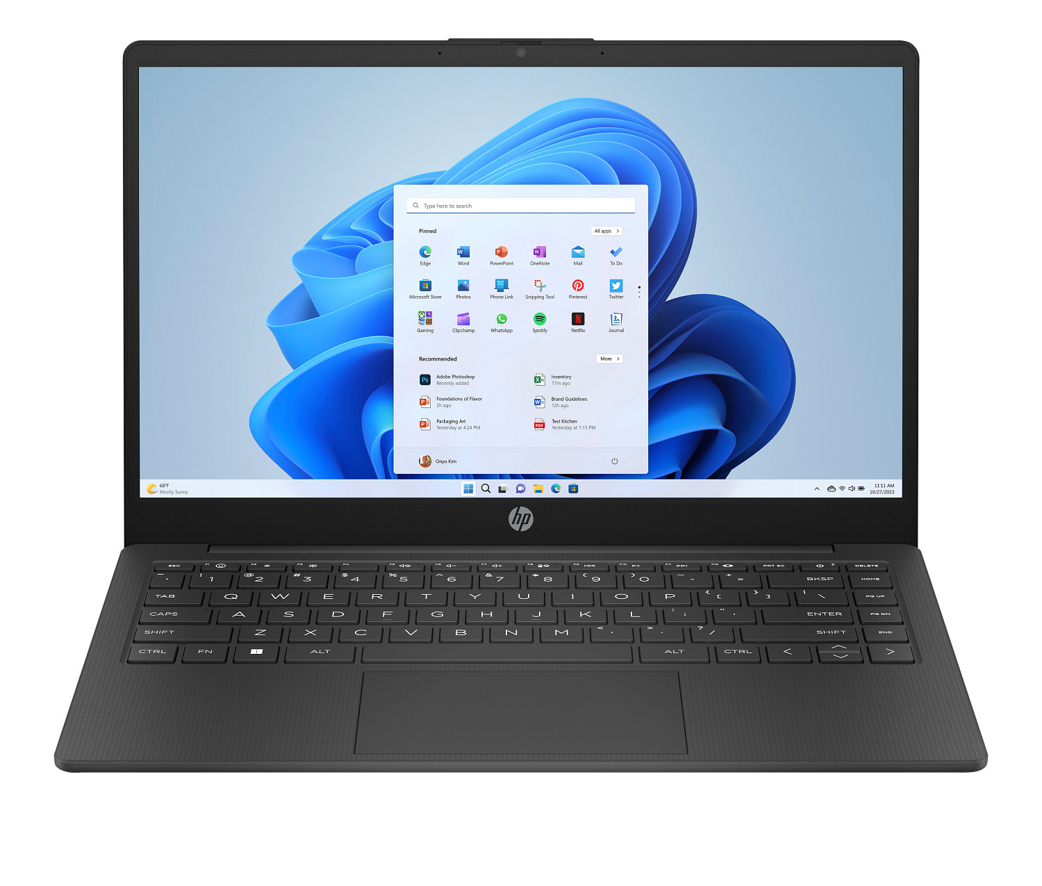 HP Essential Laptop Computer 14" HD Intel Core 3 8 GB memory; 256 GB ...
