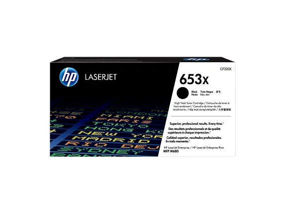 HP® 653X High Yield Black LaserJet Toner Cartridge (CF320X)