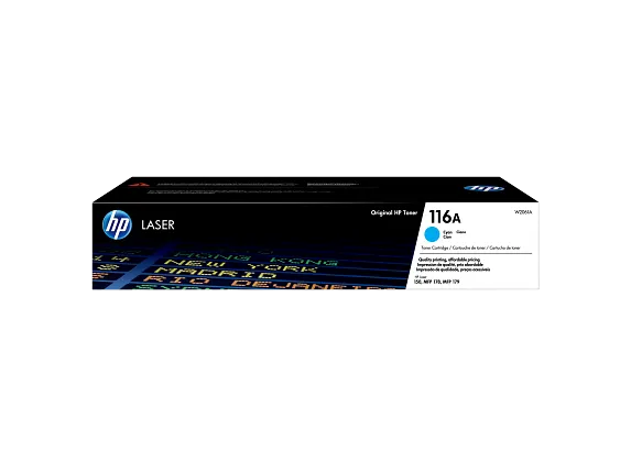 HP 116A Cyan Original Laser Toner Cartridge, W2061A