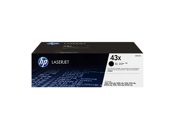 HP 43X High Yield Black Original LaserJet Toner Cartridge, C8543X