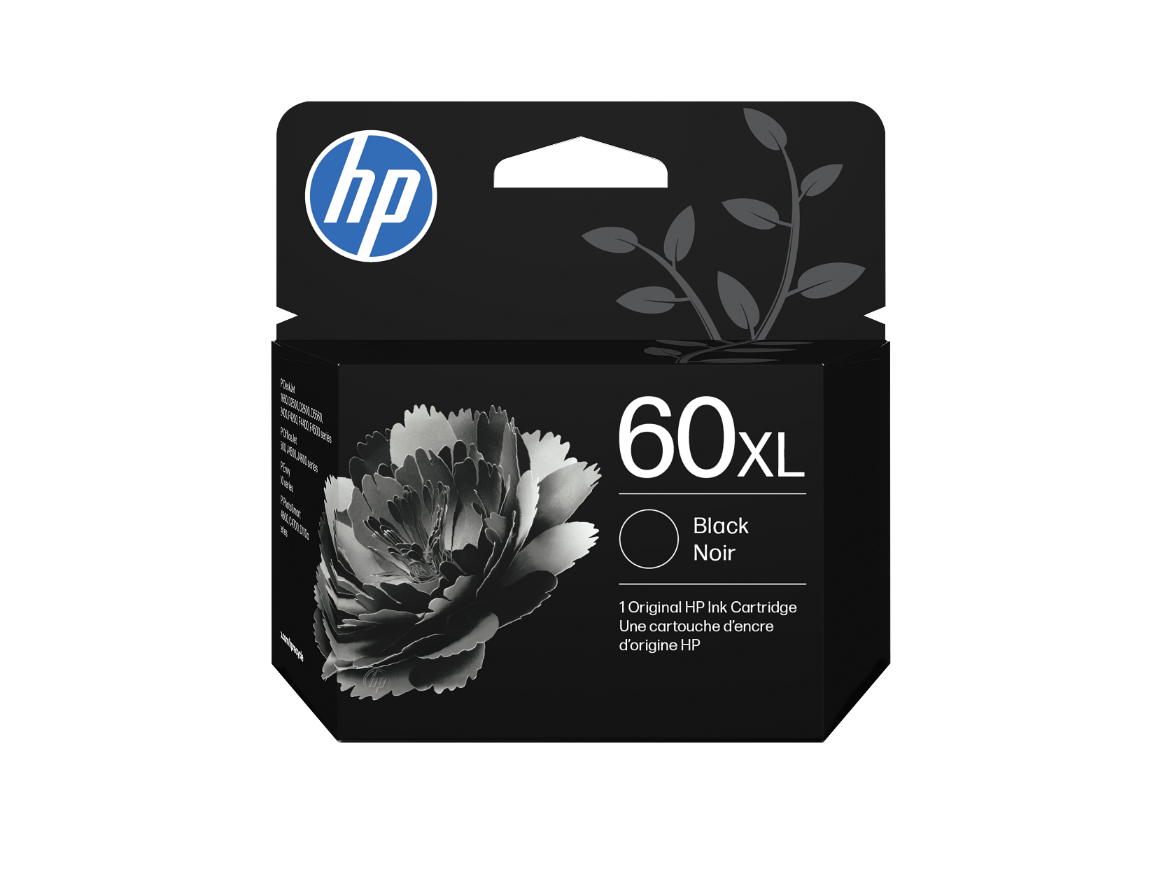 HP 60XL High Yield Black Original Ink Cartridge, ~600 pages, CC641WN ...
